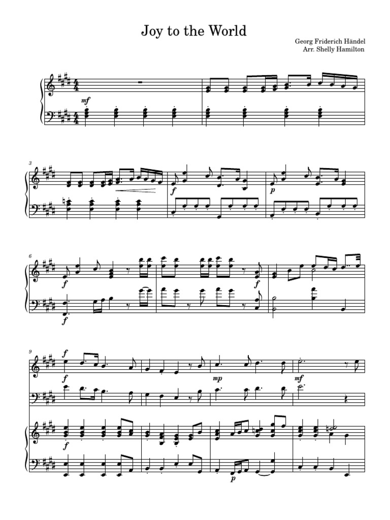 Joy To The World | PDF