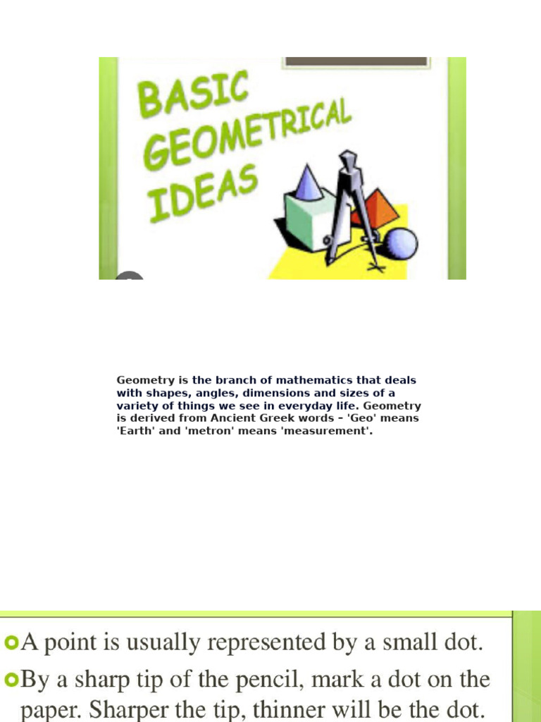 GR 6 - Basic Geometrical Ideas | PDF