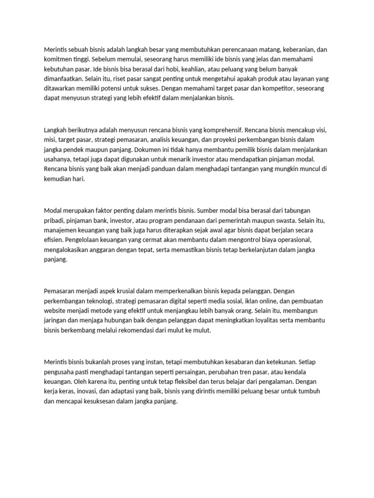 Merintis bisnis-WPS Office | PDF