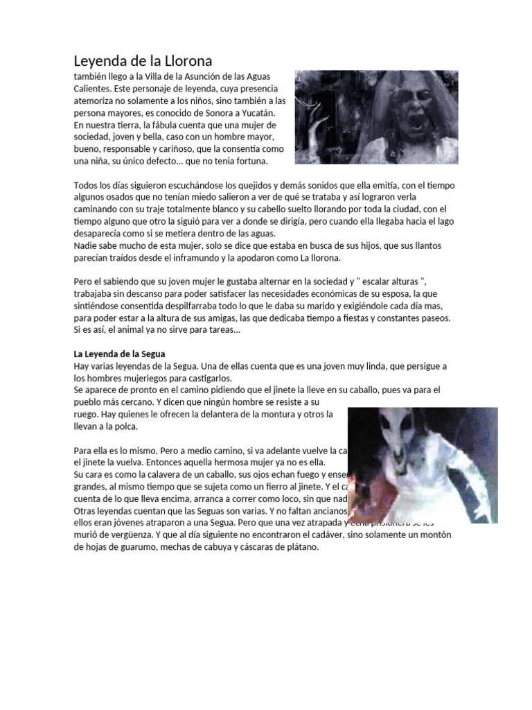 Leyenda de La Llorona | PDF