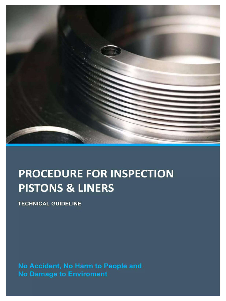 678168146 MAN Procedure for Inspection of Pistons and Liners | PDF