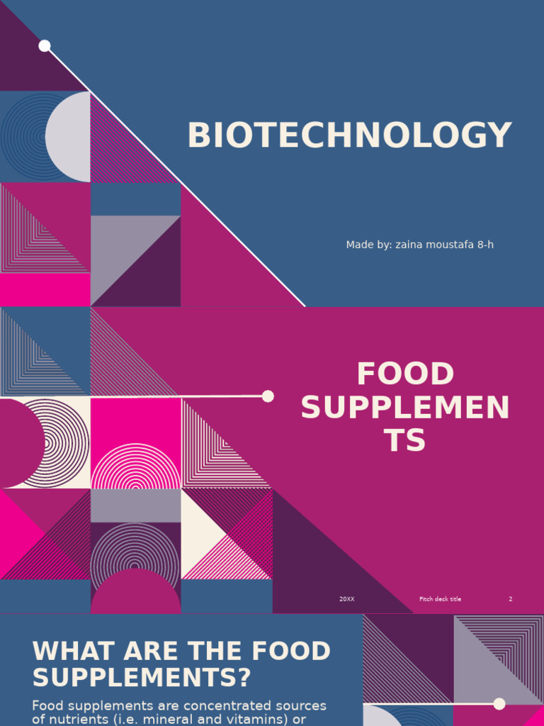 Biotechnology | PDF | Dietary Supplements | Foods