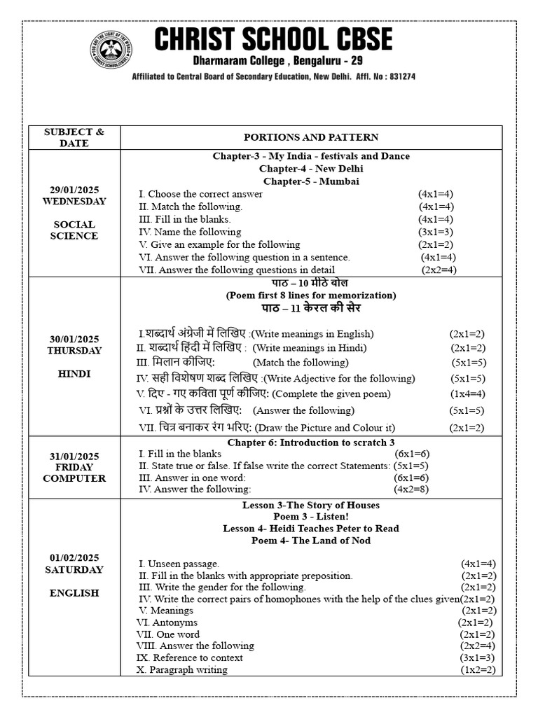 PA - IV (Grade-III) Portions, Pattern & Timetable - 6263 | PDF | Grammar | Linguistics