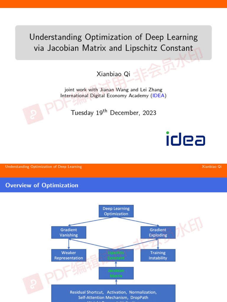 Deep Learning Optimization Insights | PDF | Continuous Function | Function (Mathematics)