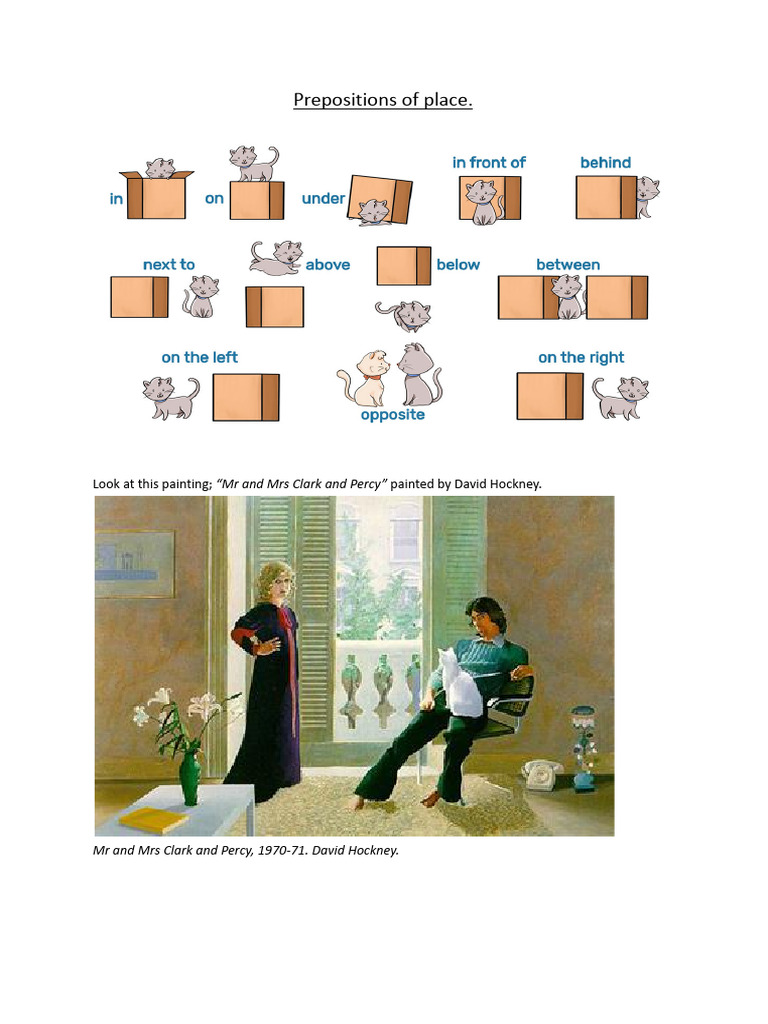 Prepositions of Place in Art Analysis | PDF