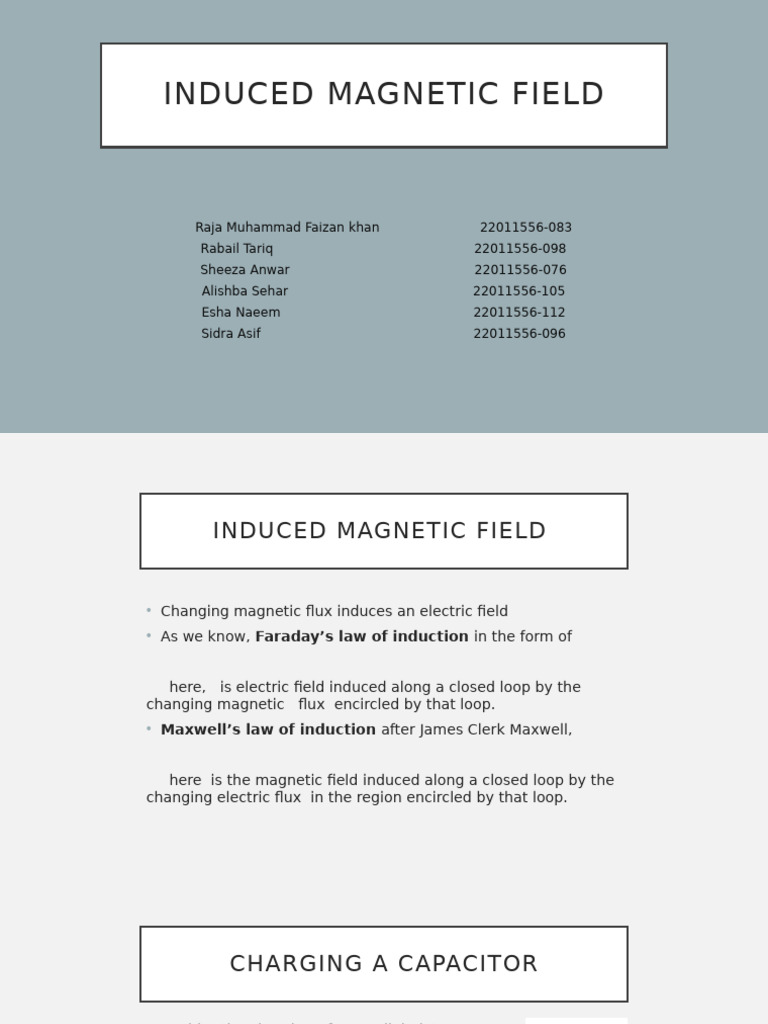 Induced magnetic field | PDF | Electromagnetic Induction | Magnetic Field