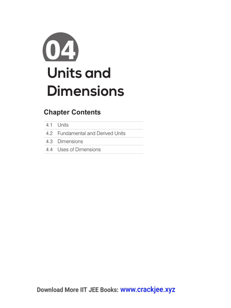 Understanding Units and Dimensions | PDF | International System Of ...