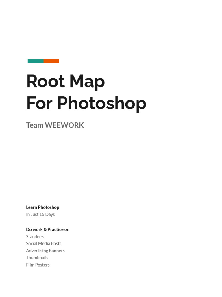 Photoshop Root Map | PDF