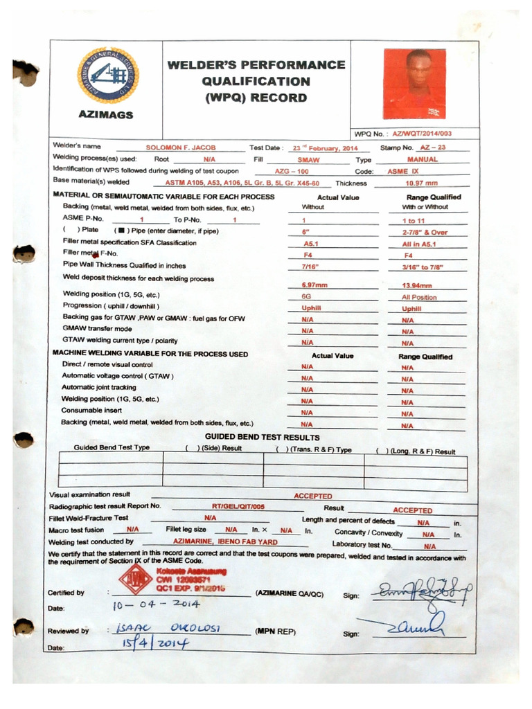 Smaw WQPR For Solomon Friday | PDF