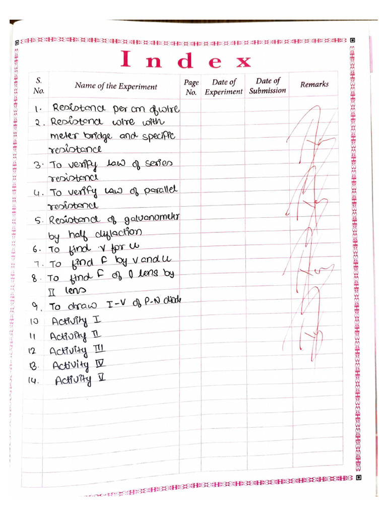 Physics Practical File | PDF