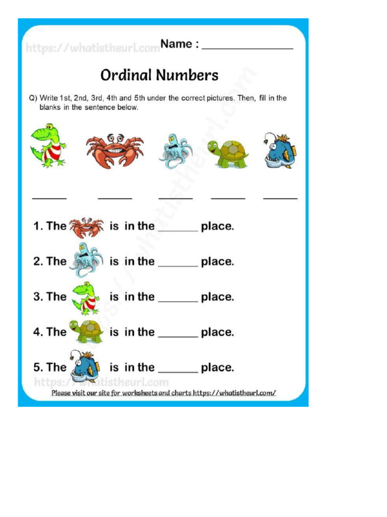 Ordinal Numbers | PDF