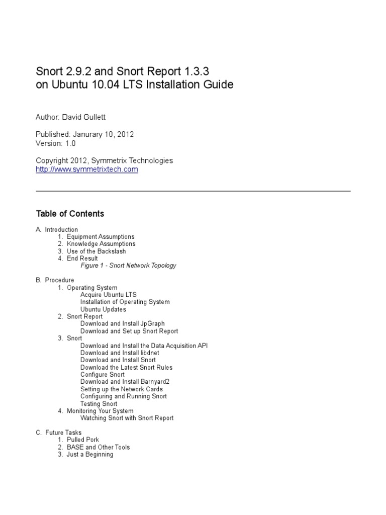 014 Snortinstallguide292 | PDF | Ubuntu (Operating System) | Operating ...