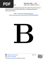 Worksheet Letter BB | PDF