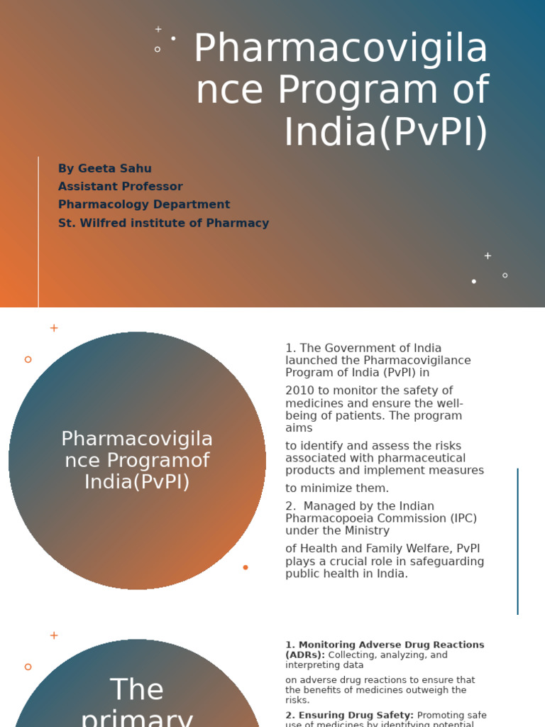 Pharmacovigilance Program of India (PvPI) | PDF | Pharmacovigilance ...