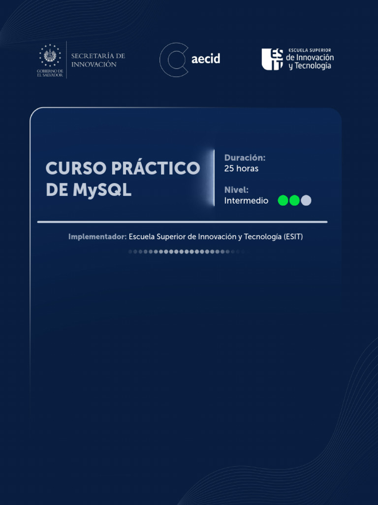 Programa de Estudio - MYSQL 3 | PDF | SQL | Mi sql