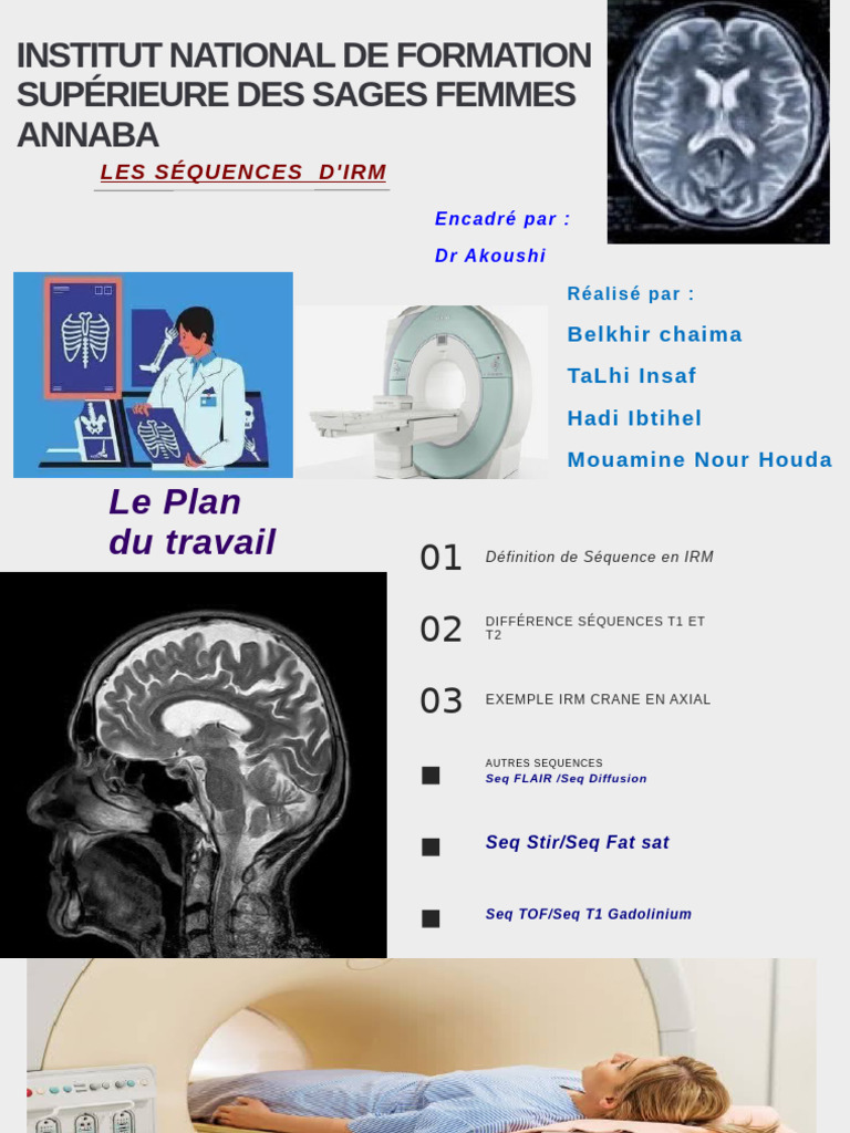 Séquences IRM : T1, T2 et Autres Types | PDF | Imagerie par résonance ...