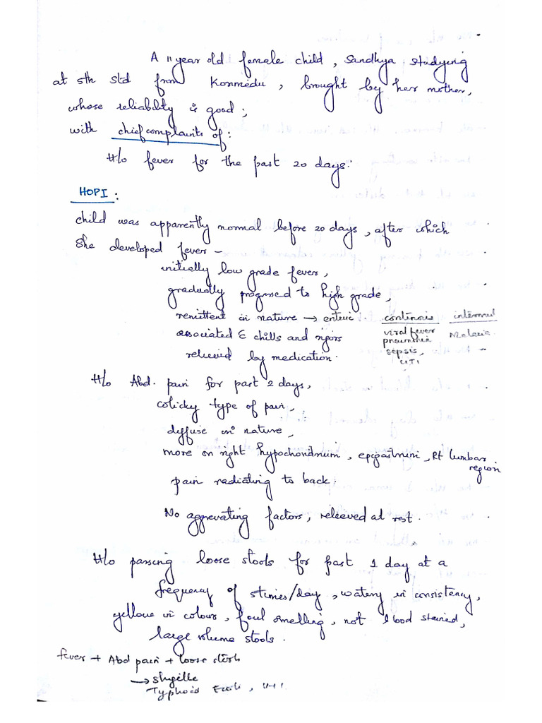 Pedia Fever With Hepatospleenomegaly | PDF
