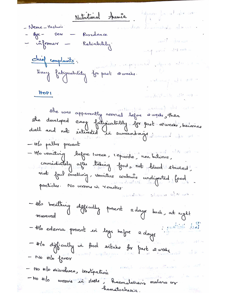 Pedia Nutritional Anemia | PDF