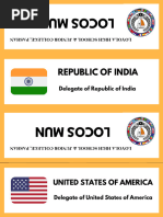 MUN Country Placard List | PDF