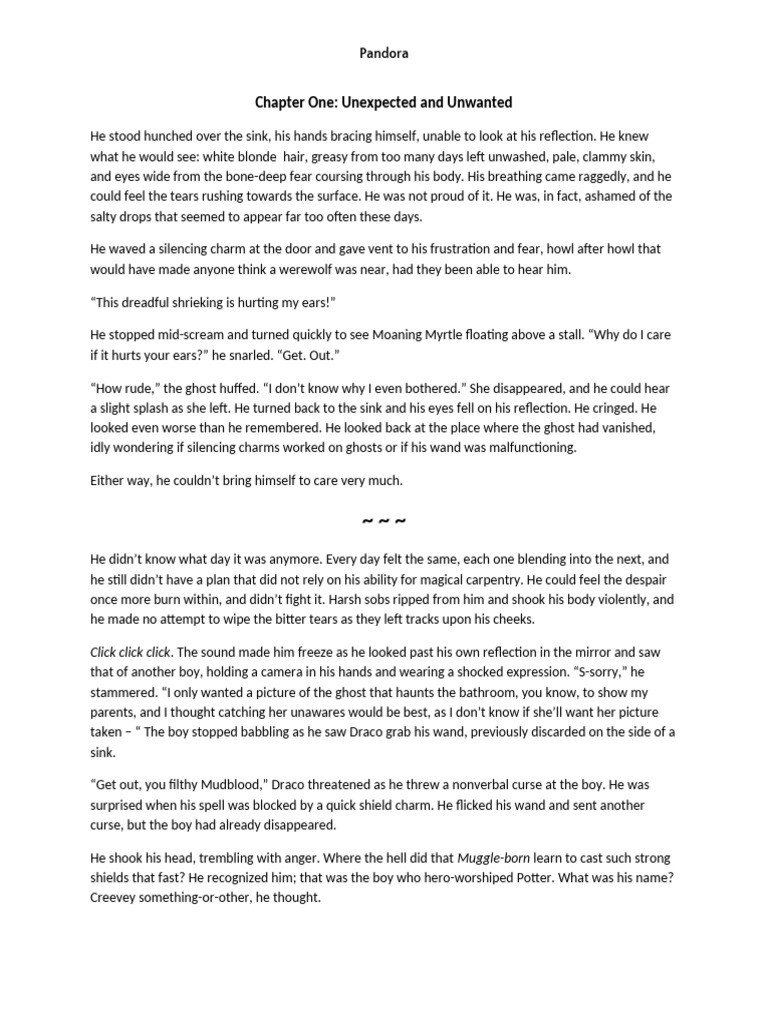 Pandora and Hope | PDF | Harry Potter