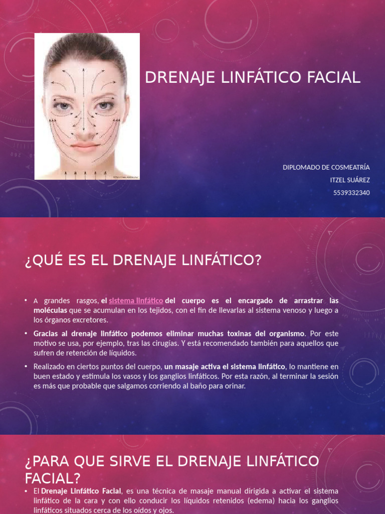 Drenaje linfatico facial | PDF | Sistema linfático | Edema