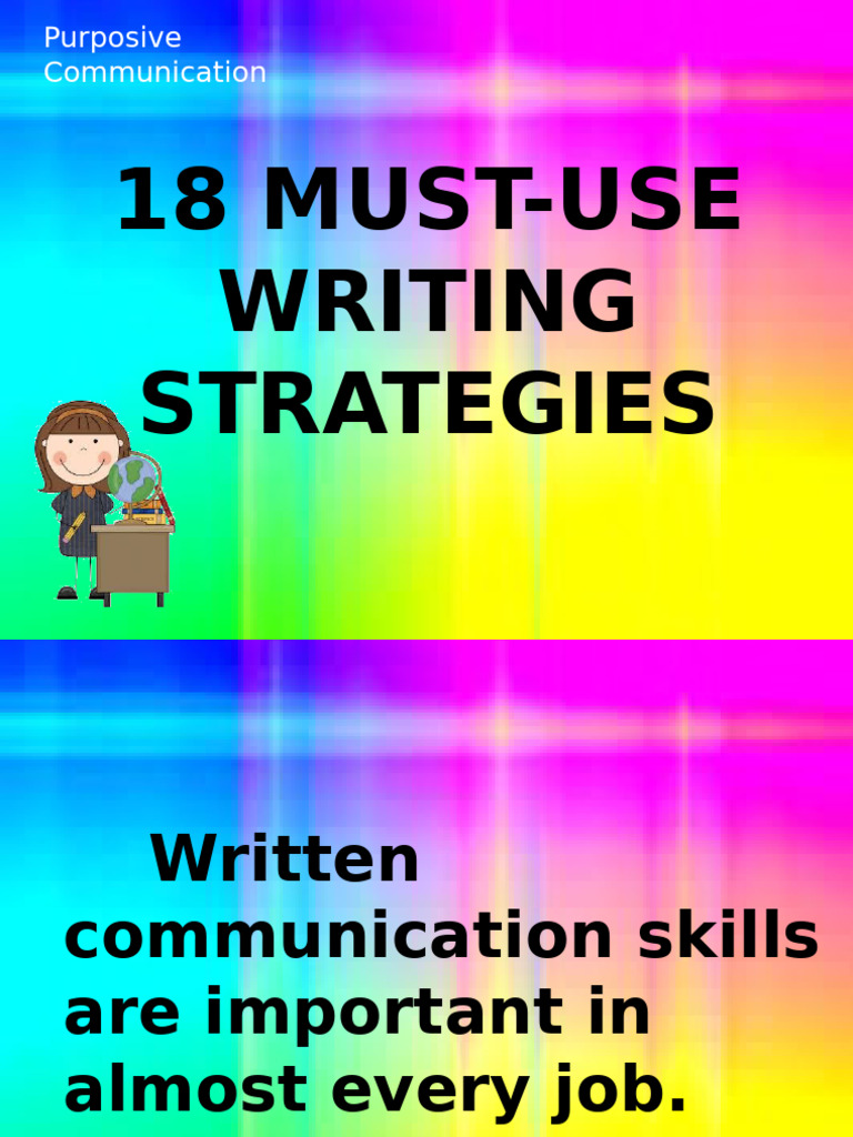 18 Essential Writing Strategies | PDF | Communication | Paragraph