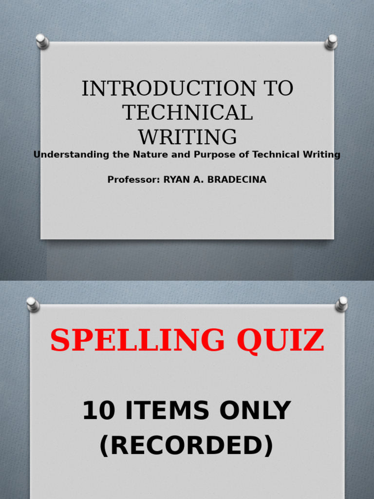 Technical Writing - PPTX 8102024 | PDF | Essays | Writing