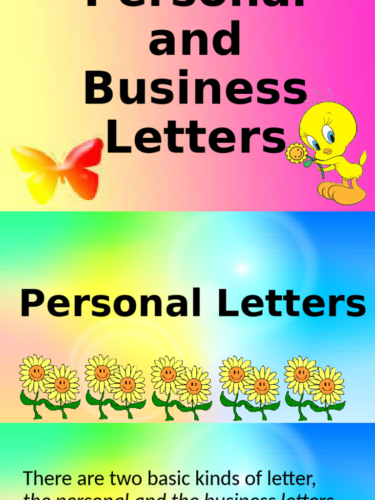 TW Personal and Business Letter | PDF | Psychology | Human Communication
