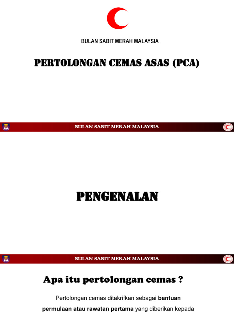 01-Pengenalan Pertolongan Cemas | PDF