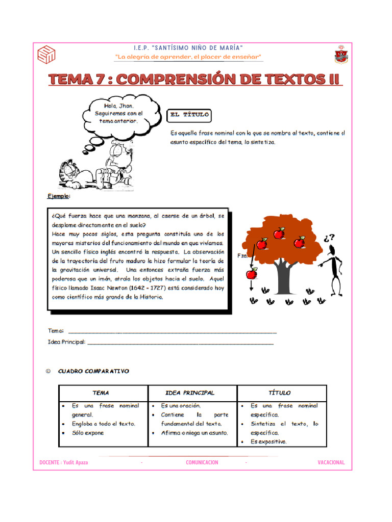 Fichas Comu Sec Miss Yudit | PDF