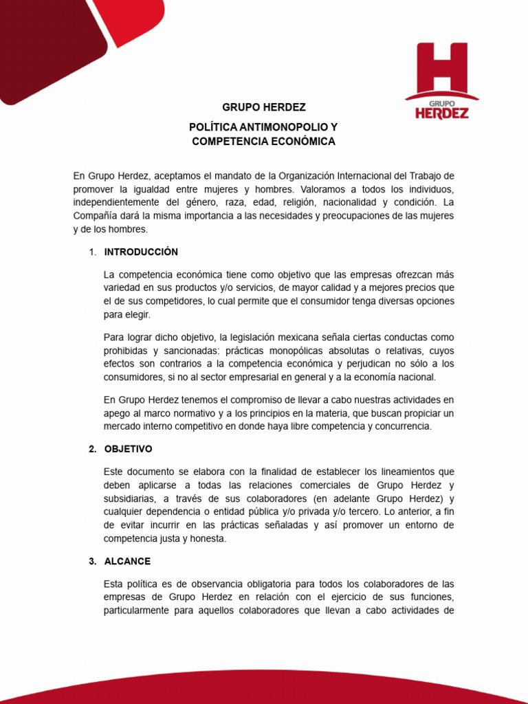 Política de Competencia Justa | PDF | Monopolio | Mercado (economía)