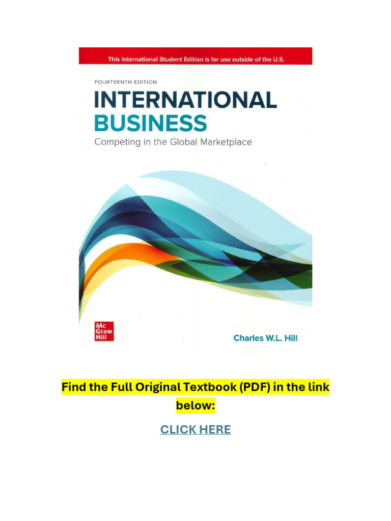 International Business Competing in The Global Marketplace 14th Edition ...