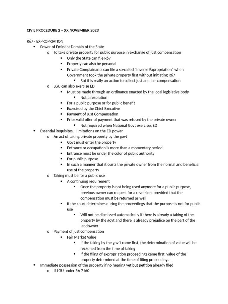 Expropriation Law: Eminent Domain Guide | PDF | Eminent Domain | Just ...