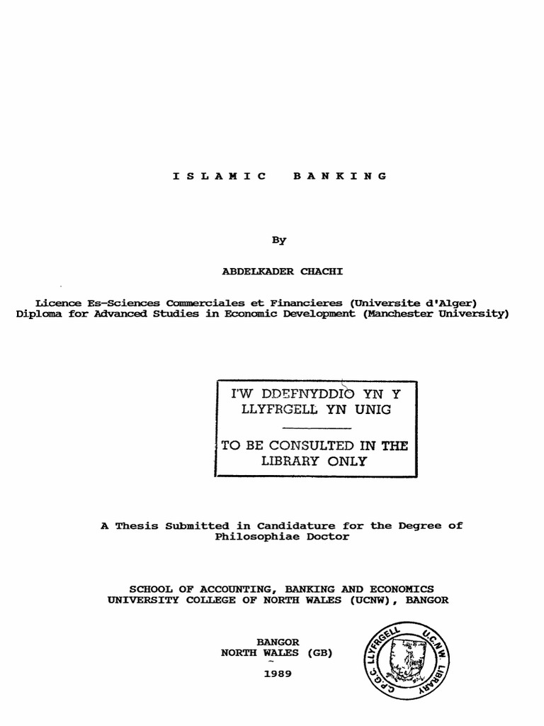 Islamic Banking: A Comprehensive Study | PDF | Islamic Banking And ...