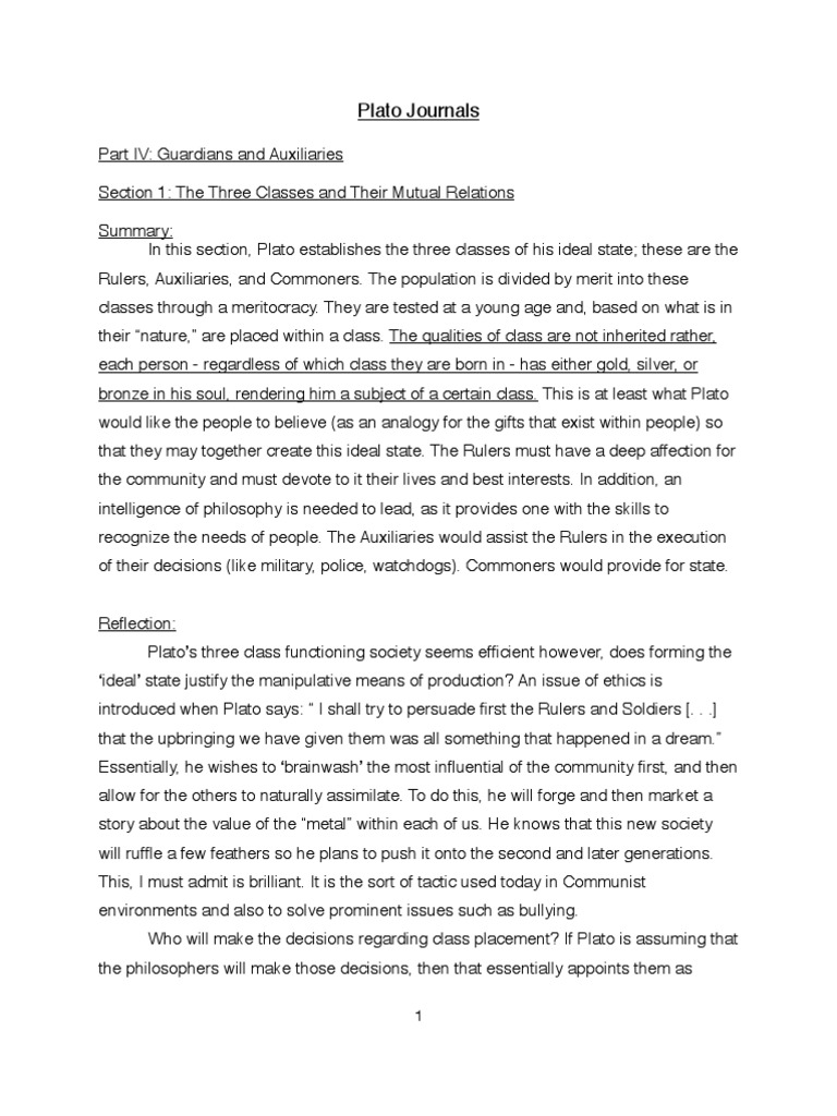 Plato's Republic: Notes | PDF | Plato | Science