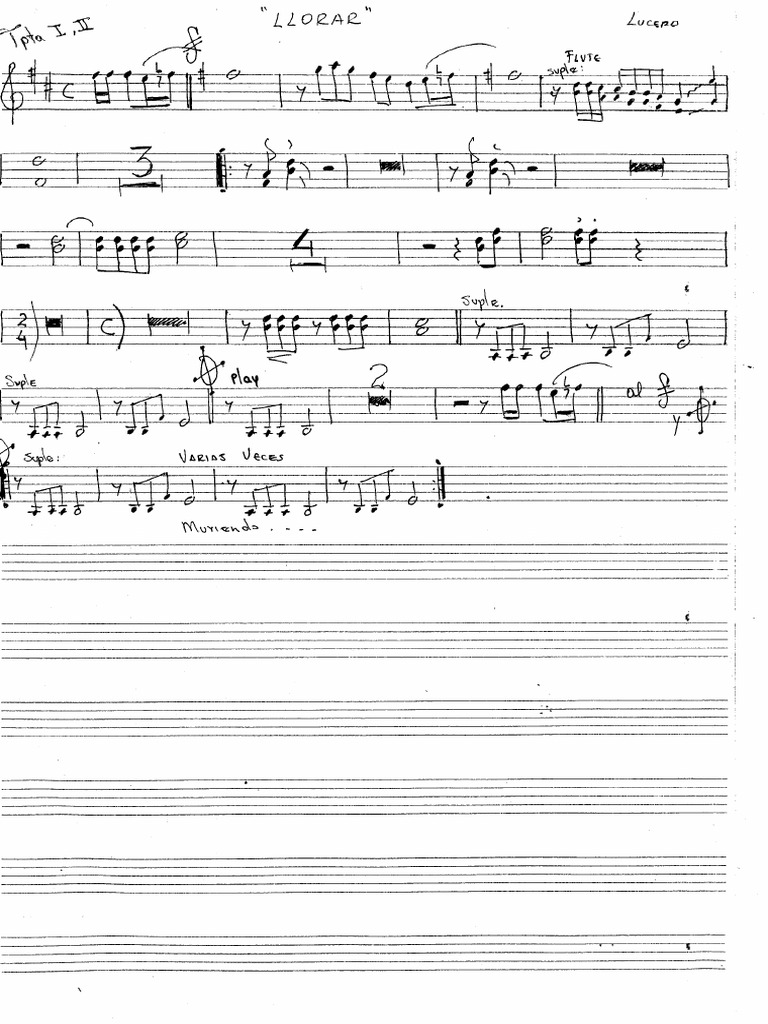 Llorar Llorar - Lucero | PDF
