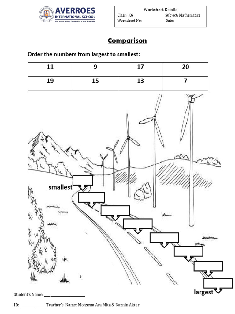 Comparison Worksheet | PDF Comparison Worksheet | PDF