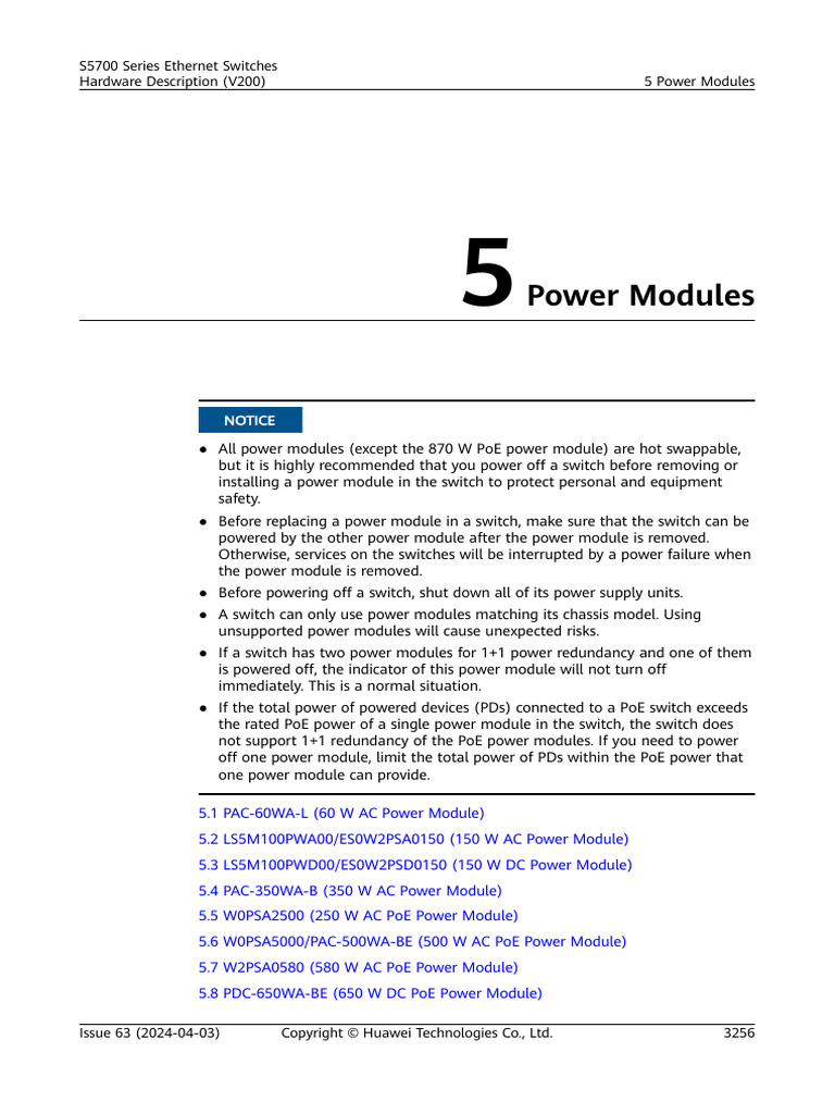 01-05 Power Modules | PDF | Power Supply | Alternating Current