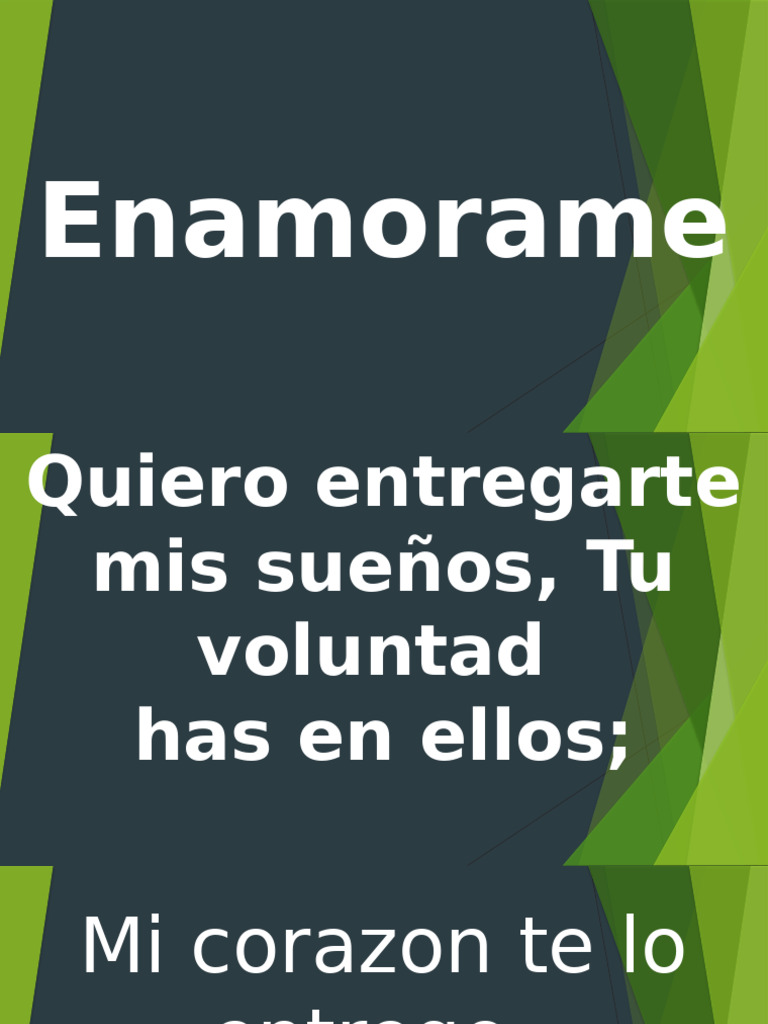 Enamórame de Ti, Señor: Poema de Fe y Renovación | PDF