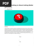 Art of Powerful Questions | PDF | Question | Leadership