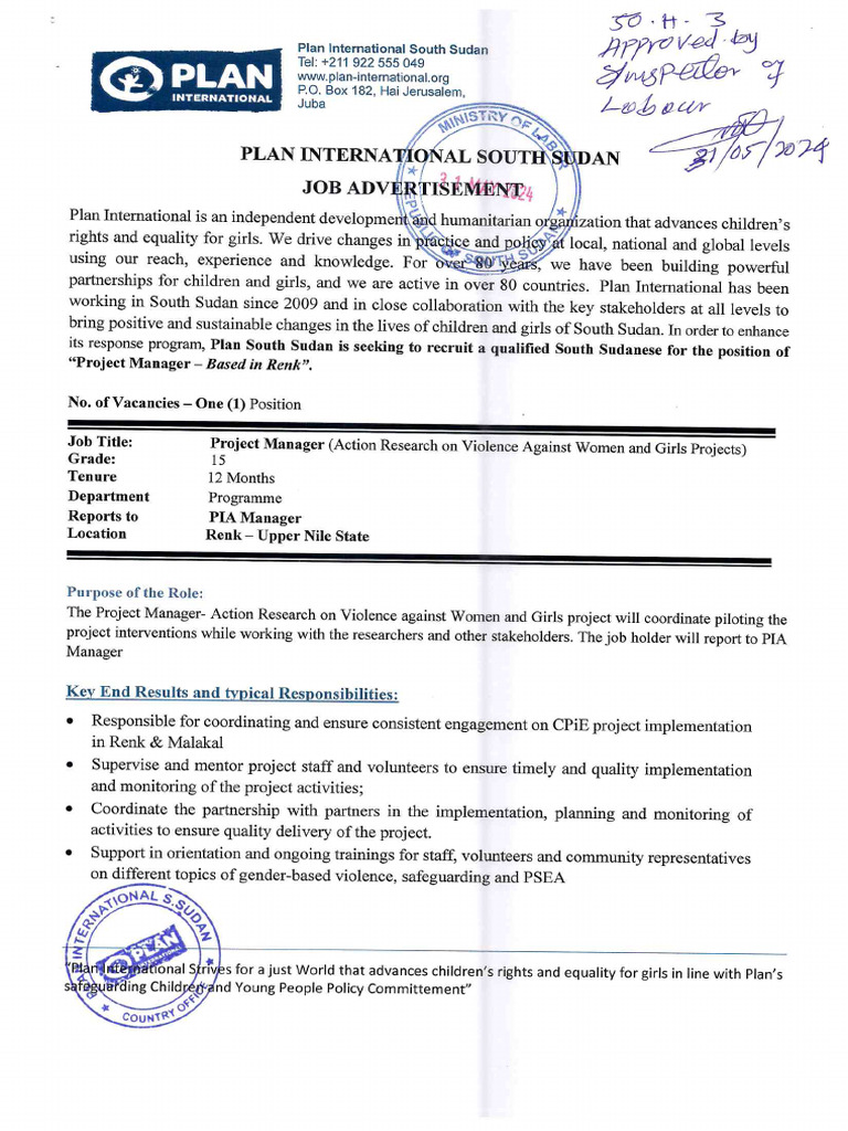 Job Adverts - Project Manager - Renk | PDF