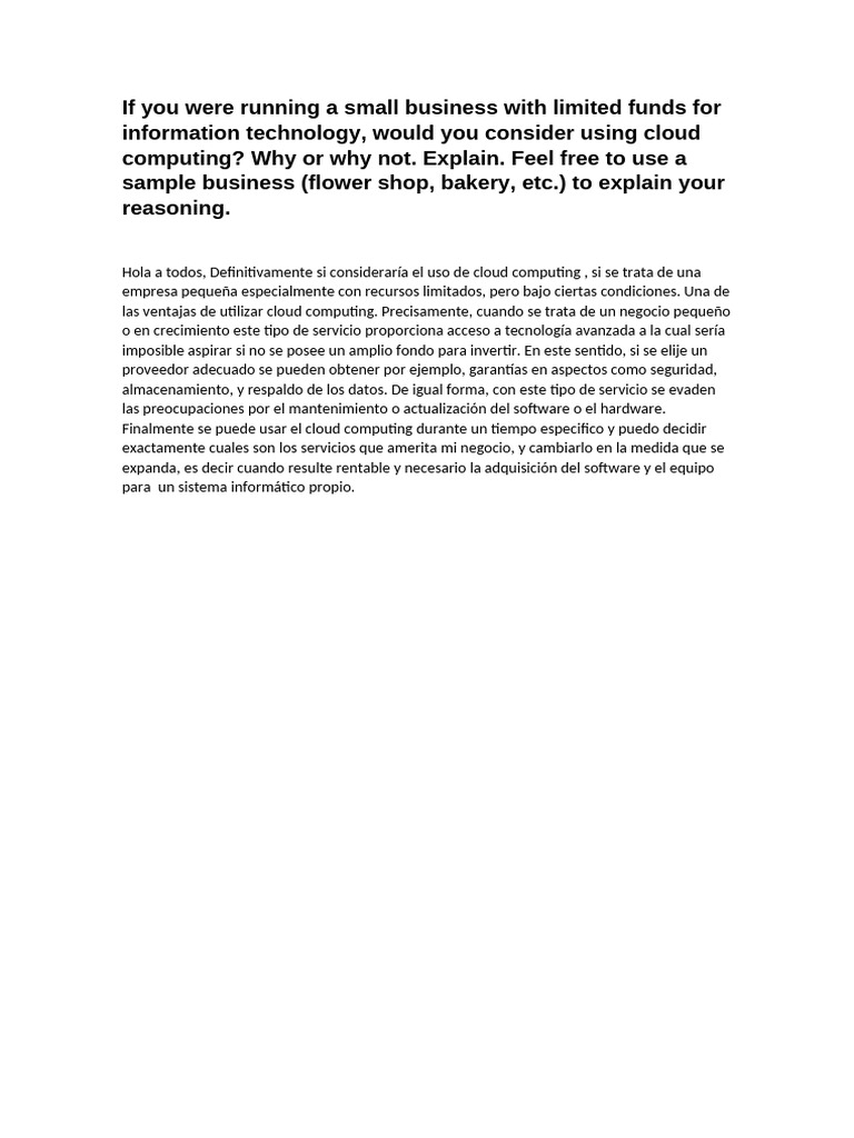 Discussion Informati 3 | PDF