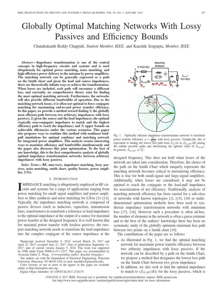 Globally - Optimal - Matching - Networks - With Lossy - Passives - and ...