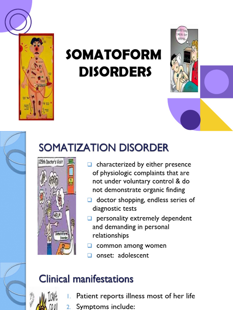 Somatoform Disorders | PDF
