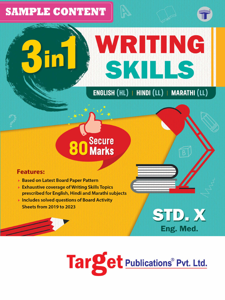 Sample PDF of Std 10th Em Three in One Writing Skills Sample Content ...