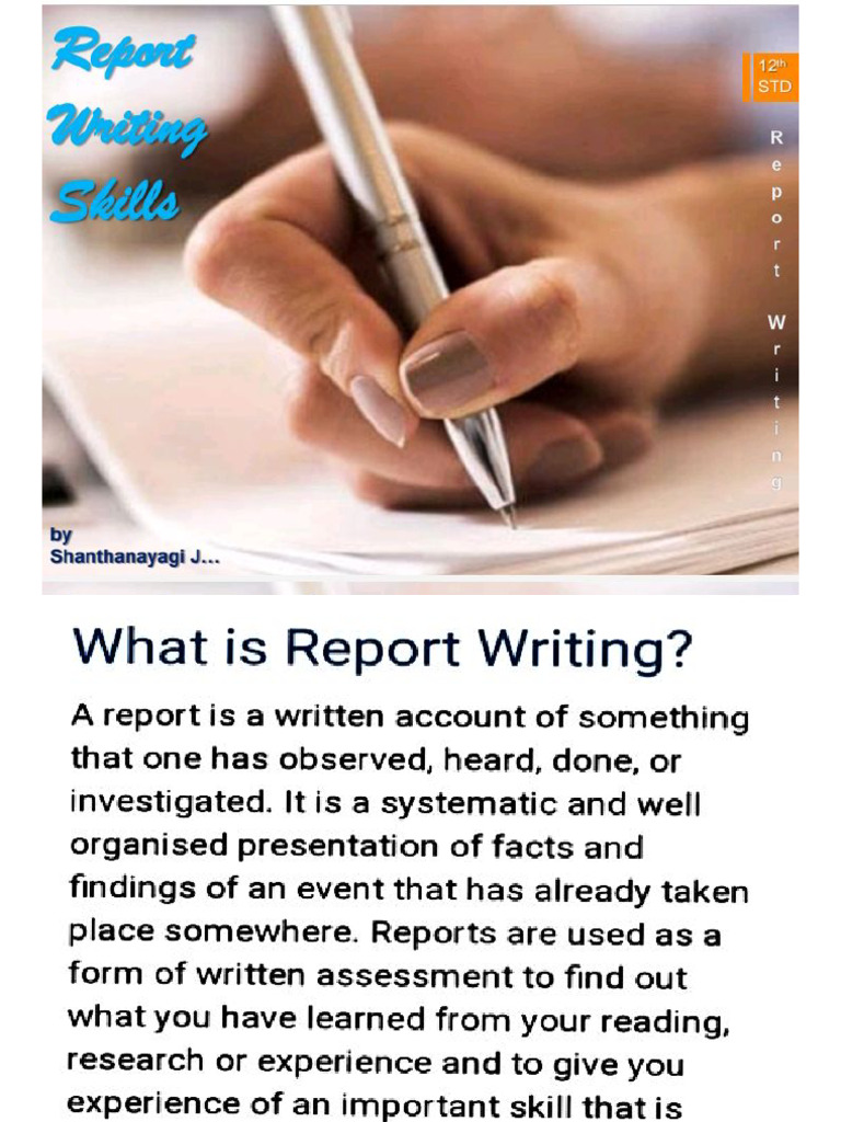 Report Writing Final Teaching | PDF