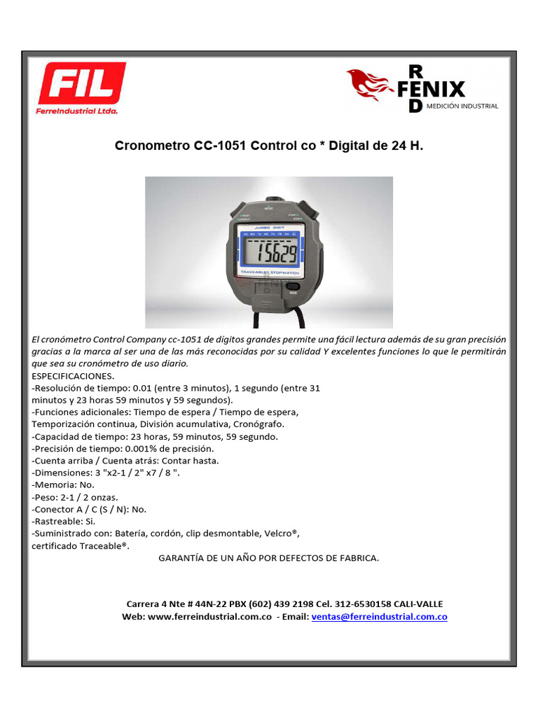 Cronometro Digital | PDF