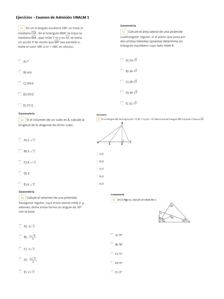 Unalm 1 | PDF