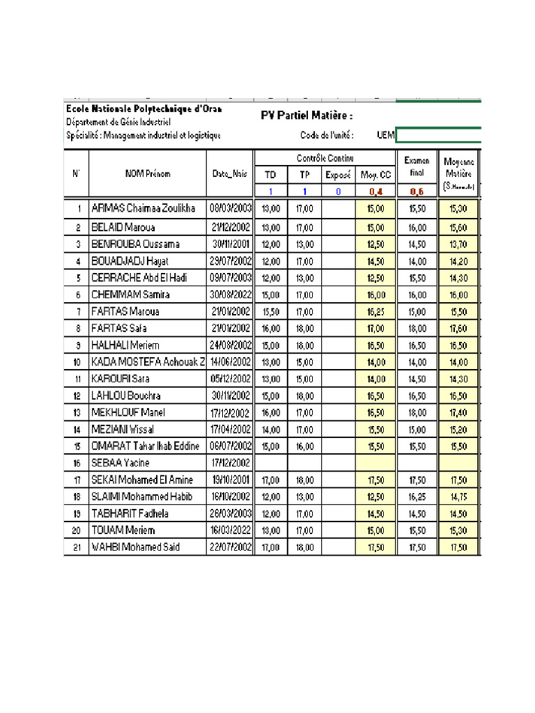 Extrait PV S4 2A | PDF