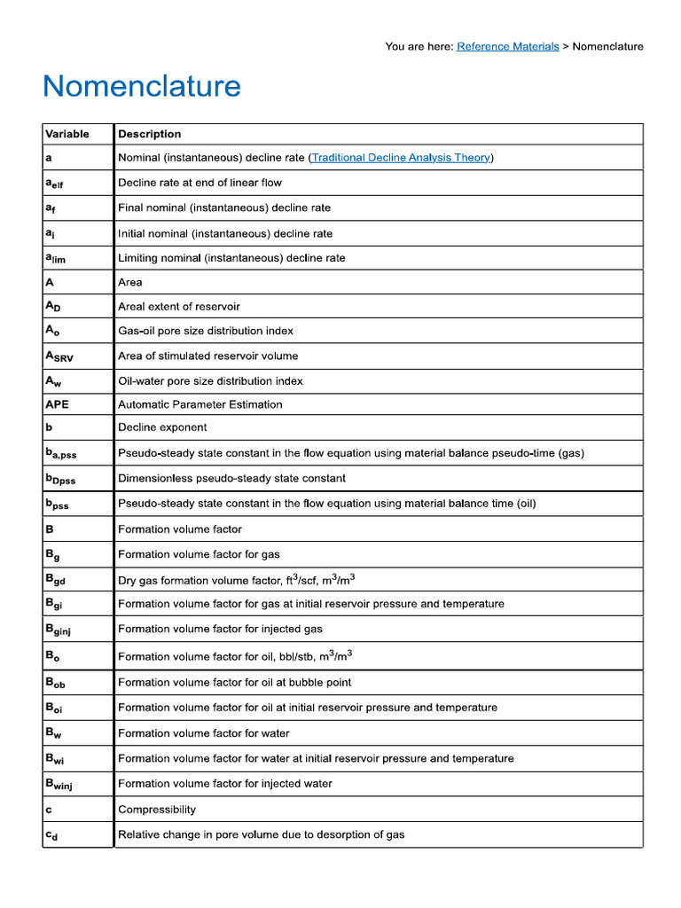 Nomenclature | PDF